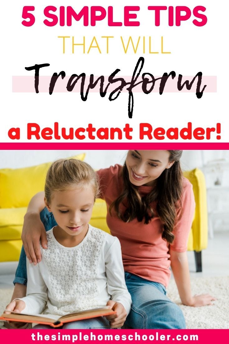 5 Tips for Helping a Reluctant Reader Love Reading! - The Simple ...