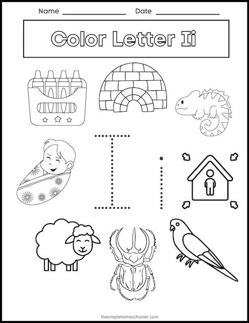 15+ Letter I Worksheets: Free & Printable! - The Simple Homeschooler