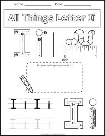 15+ Letter I Worksheets: Free & Printable! - The Simple Homeschooler