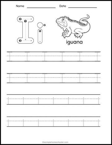 15+ Letter I Worksheets: Free & Printable! - The Simple Homeschooler