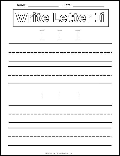 Letter I Writing