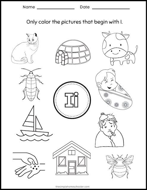 15+ Letter I Worksheets: Free & Printable! - The Simple Homeschooler