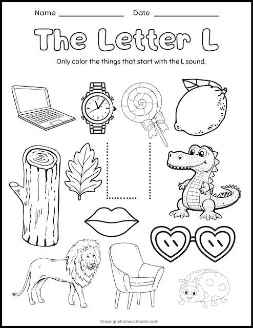 Printable Preschool Worksheets Letter L 30 Free Printable Letter L