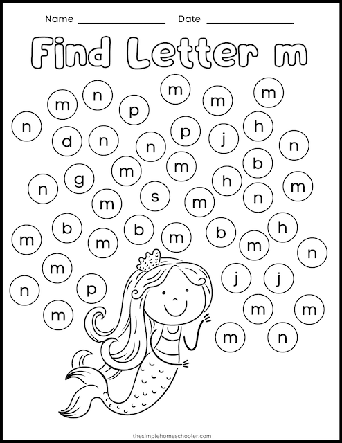 15+ Letter M Worksheets: Free & Easy Print! - The Simple Homeschooler