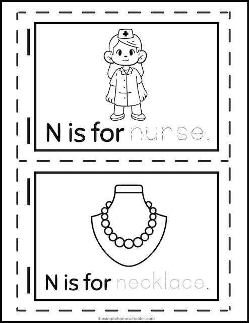 15+ Letter N Printables: Free & Easy Print! - The Simple Homeschooler