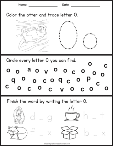 15+ Letter O Printables: Free & Easy Print! - The Simple Homeschooler
