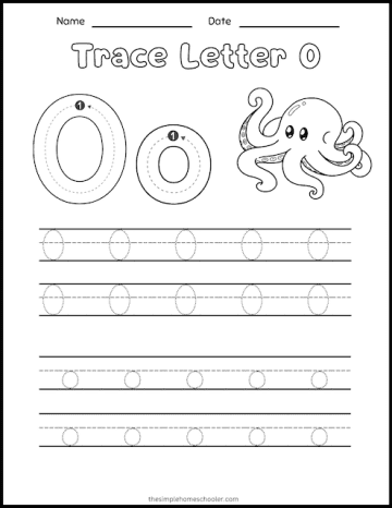 15+ Letter O Printables: Free & Easy Print! - The Simple Homeschooler