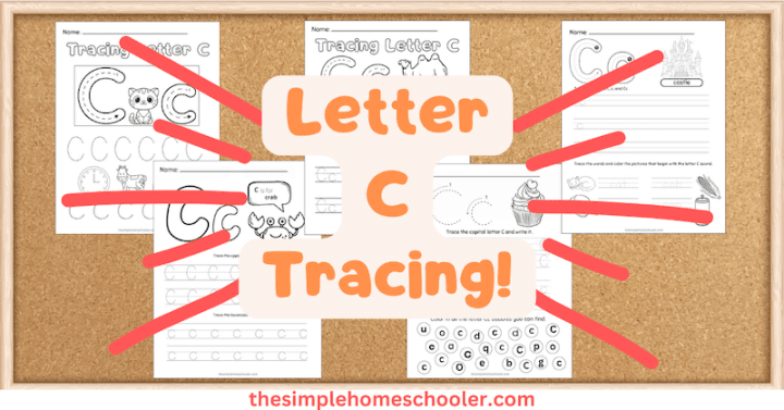 10 Tracing Letter C Worksheets: Easy Print & Free! - The Simple ...