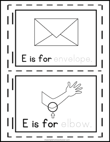 15+ Letter E Worksheets: Free & Easy Print! - The Simple Homeschooler