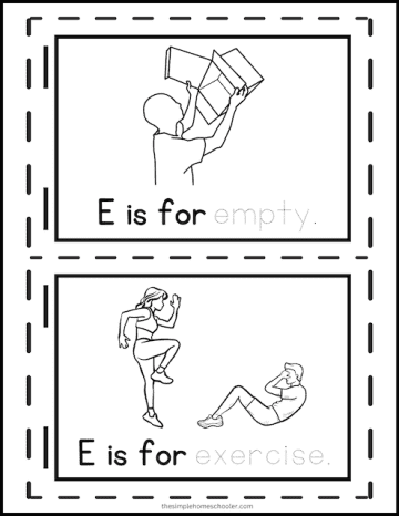 15+ Letter E Worksheets: Free & Easy Print! - The Simple Homeschooler
