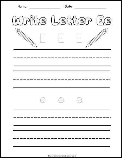 Writing E Worksheets 11+ Writing Letters Worksheets Stock Worksheet