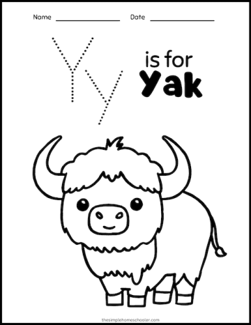15+ Letter Y Worksheets: Free & Easy Print! - The Simple Homeschooler