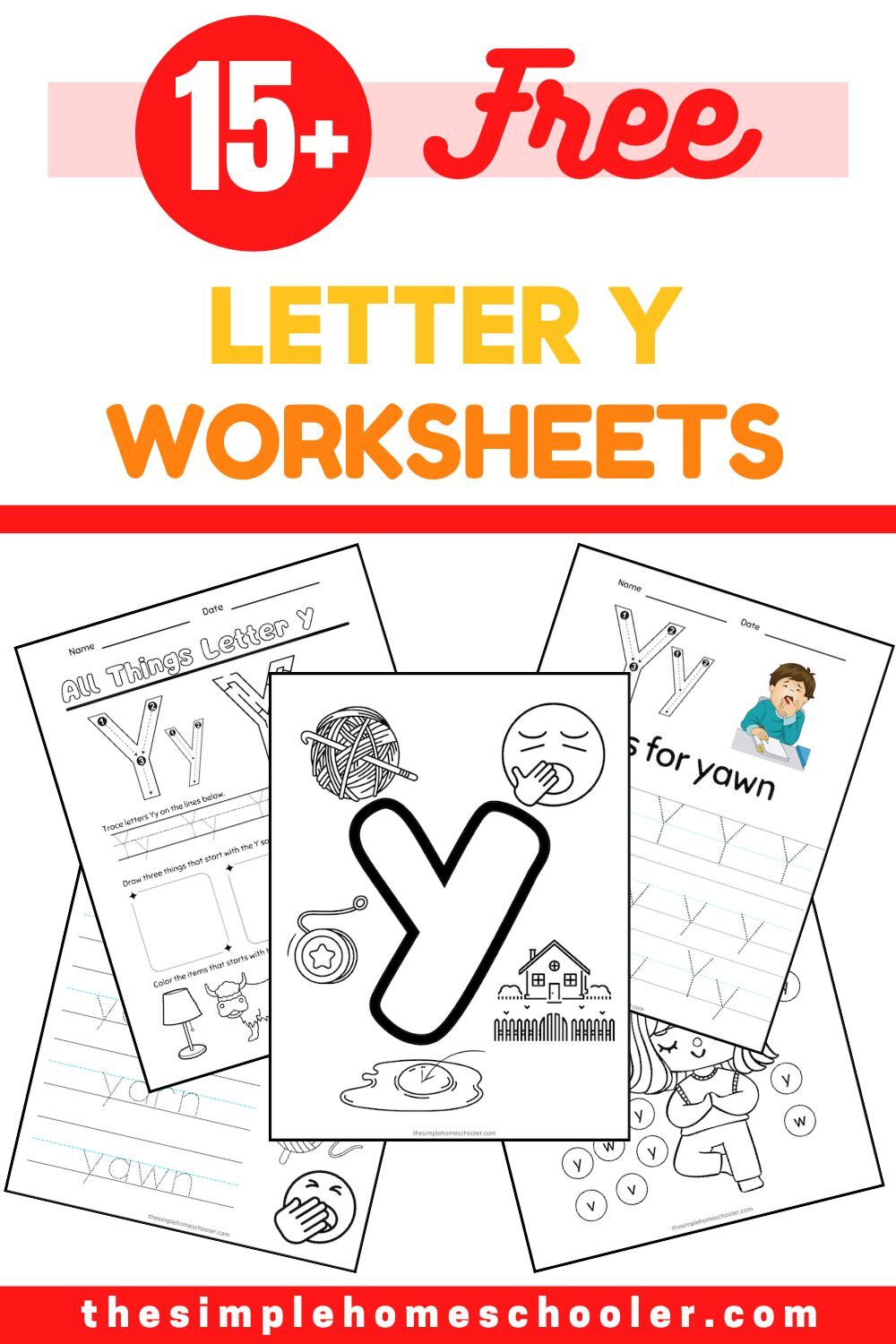 15+ Letter Y Worksheets: Free & Easy Print! - The Simple Homeschooler