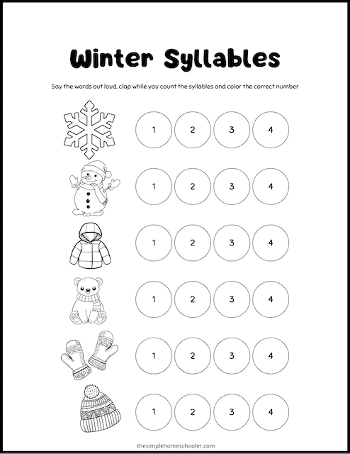 Free Winter Worksheets Snow Archives Preschool Mom