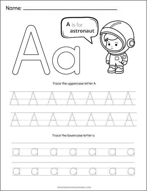 A Tracing Worksheets Tracing Worksheets