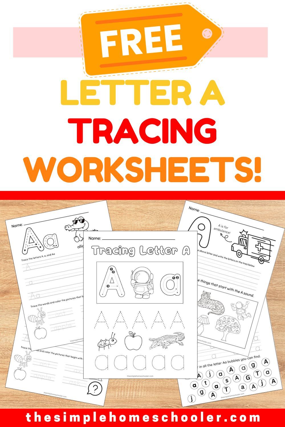Fun & Free Letter Tracing Worksheets: Easy Print! - The Simple Homeschooler