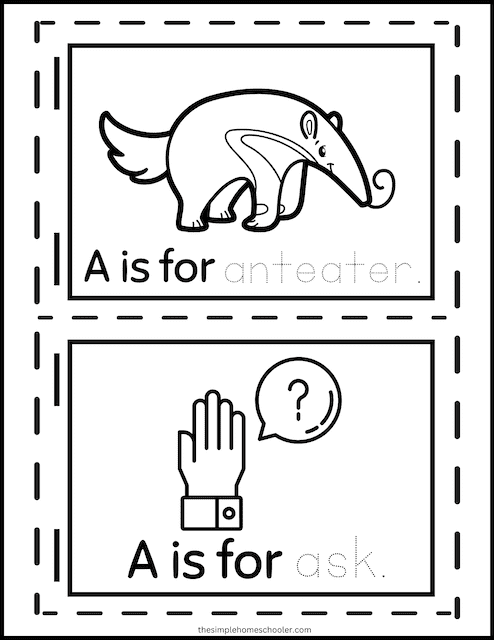 Letter A Worksheet Black And White