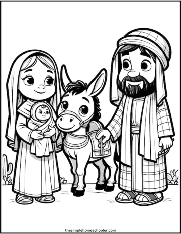 Free Nativity Coloring Pages: Perfect Printable Christmas Fun! - The ...