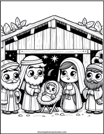 Free Nativity Coloring Pages: Perfect Printable Christmas Fun! - The ...