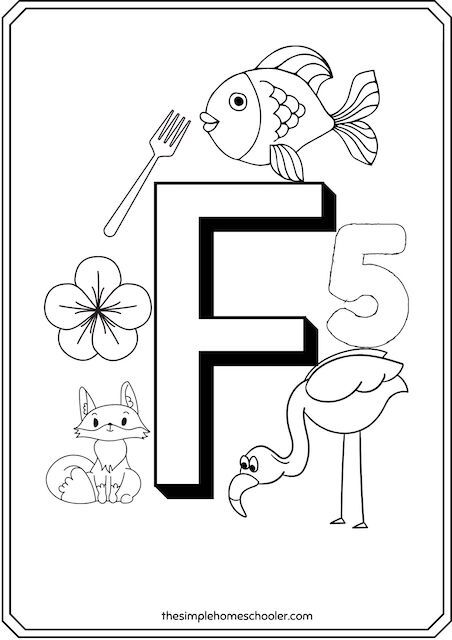 20+ Free Letter F Worksheets: Easy to Print! - The Simple Homeschooler