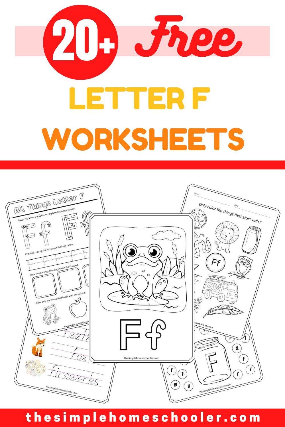 20+ Free Letter F Worksheets: Easy to Print! - The Simple Homeschooler