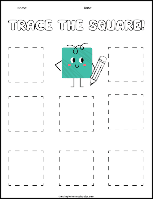 18 Free Tracing Shapes Worksheets For Preschoolers - The Simple ...