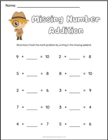 Free & Fun Addition Worksheets for Kindergarteners! - The Simple ...