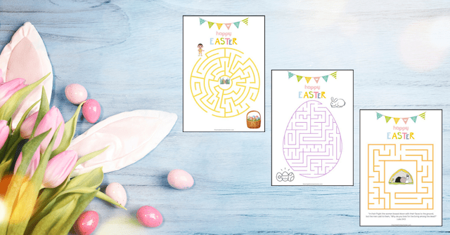 10 Easter Maze Worksheets: Easy Print & Free! - The Simple Homeschooler