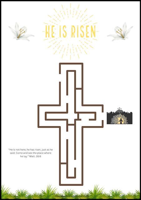 10 Easter Maze Worksheets: Easy Print & Free! - The Simple Homeschooler