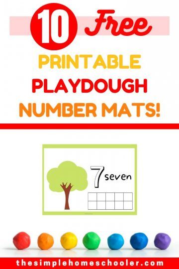 Best Free Printable Playdough Number Mats For Learning 1-10! - The ...