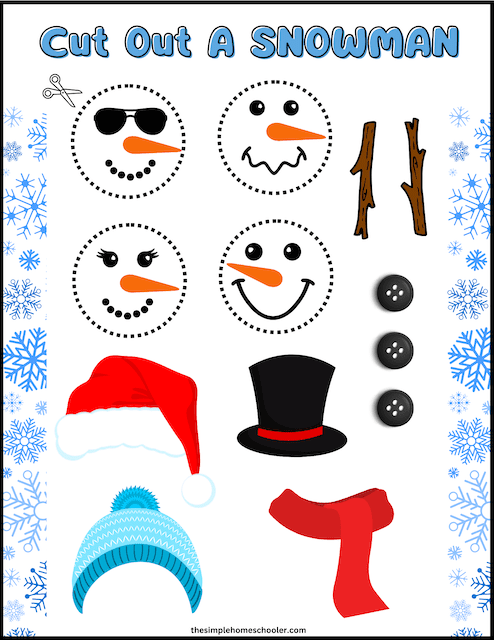 Snowman Scarf Template