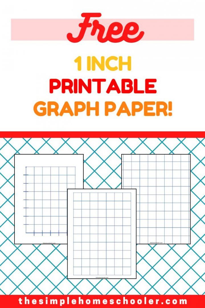 Precise 1 Inch Graph Paper Templates: Free & Printable - The Simple ...