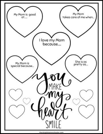 10 Heart-Warming All About My Mom Worksheets: Easy Print - The Simple ...