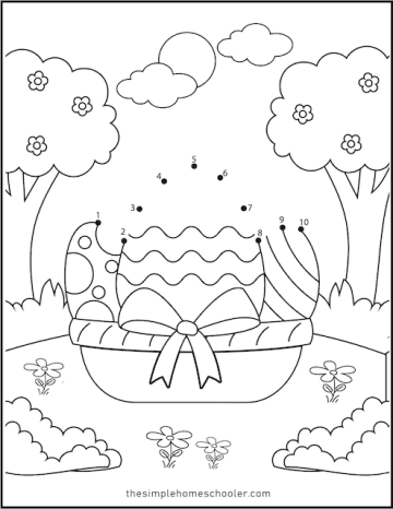 10+ Easter Dot To Dot Printables: Easy Print! - The Simple Homeschooler