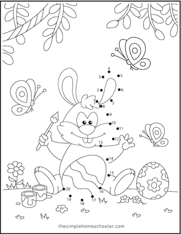 10+ Easter Dot To Dot Printables: Easy Print! - The Simple Homeschooler