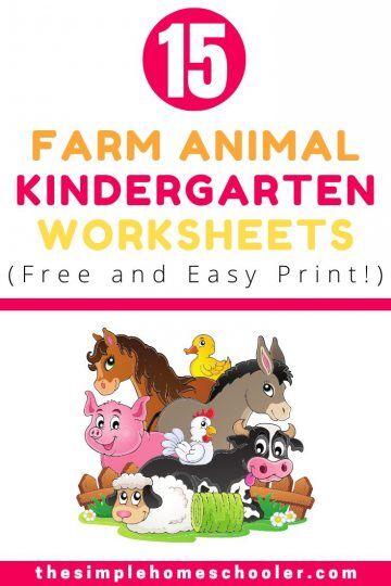 15 Fantastic Farm Animal Worksheets: Free & Easy Print! - The Simple ...