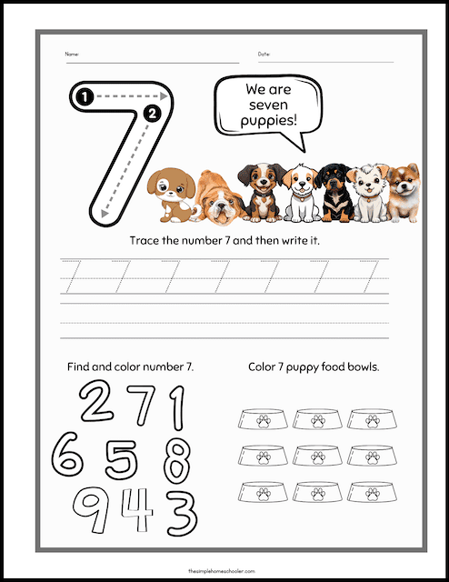 15+ Free Number Writing Worksheets For Kindergarten - The Simple ...