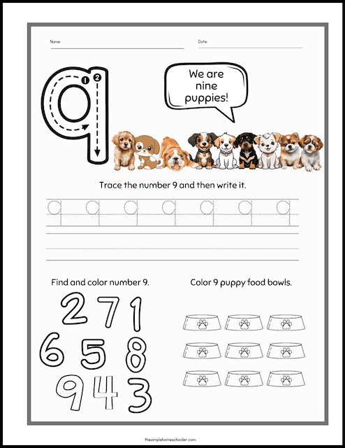 Numbers Writing Worksheets Count And Write Numbers Up To 10