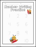 15+ Free Number Writing Worksheets For Kindergarten - The Simple ...