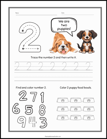 15+ Free Number Writing Worksheets For Kindergarten - The Simple ...