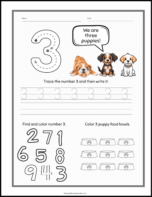 15+ Free Number Writing Worksheets For Kindergarten - The Simple ...