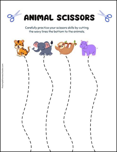 15+ Super Fun Cutting Worksheets for Kindergarteners: Free & Easy Print ...