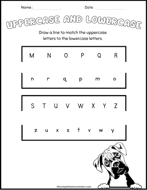 17+ Fun Printable Match Uppercase and Lowercase Letters Worksheets ...