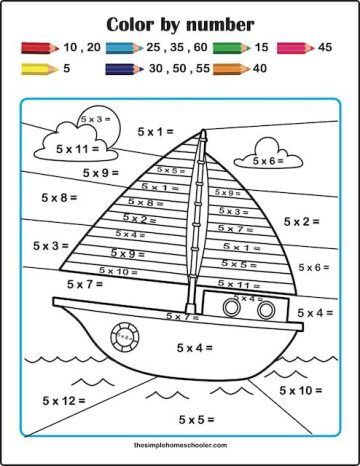5 Fabulous (& Free!) 5 Times Table Worksheets! - The Simple Homeschooler