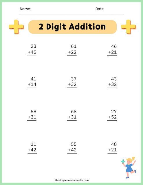Amazing Addition Without Regrouping Worksheets: Free & Easy Print ...