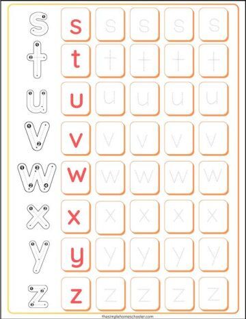 Fun & Free Tracing Lowercase Letters Worksheet Packet! - The Simple ...