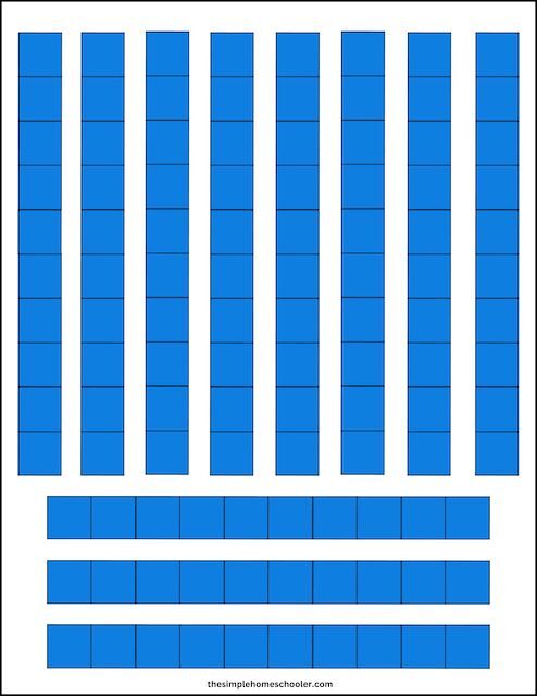 Perfect Printable Base Ten Blocks: Up To Thousands! - The Simple ...
