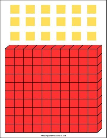 Perfect Printable Base Ten Blocks: Up To Thousands! - The Simple ...