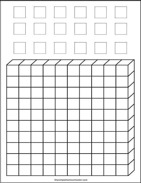 Perfect Printable Base Ten Blocks: Up To Thousands! - The Simple ...