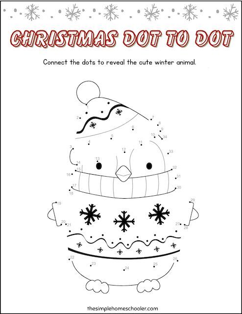 Festive Free Christmas Activity Booklet Printable - The Simple Homeschooler
